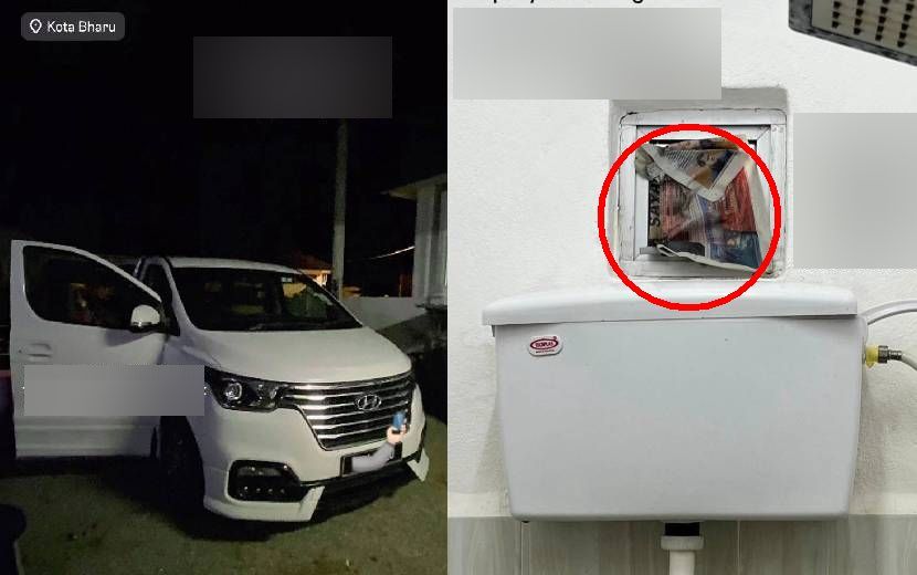 Surat khabar lama penutup tingkap tandas homestay di KB timbul curiga ...