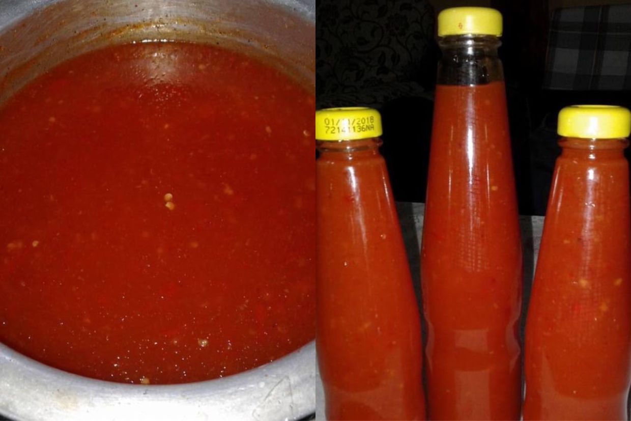 Lagi sedap buat sos cili ala Thai sendiri, boleh ‘adjust’ ikut tekak ...
