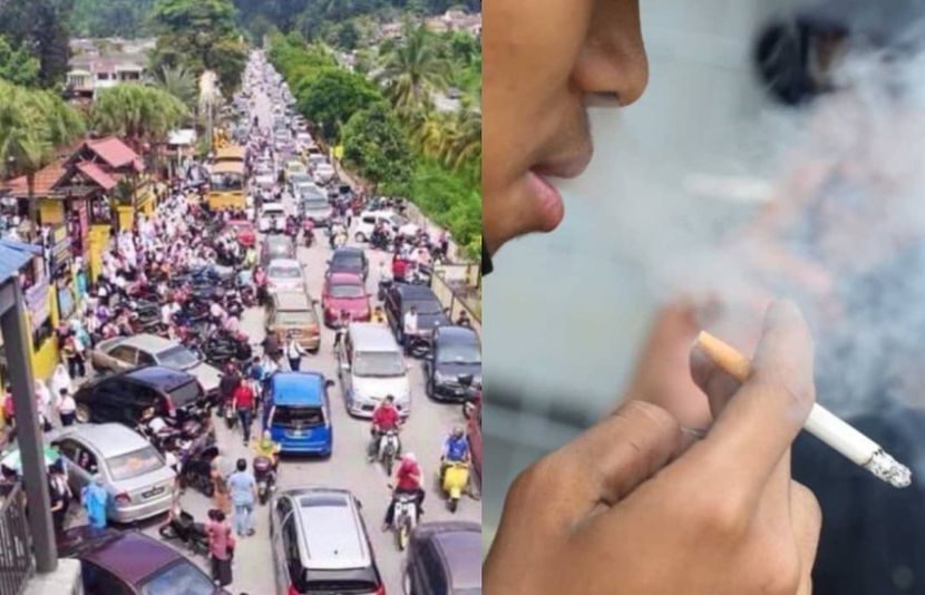 Malang kediaman tepi sekolah! Jadi port mak ayah bersidai tunggu anak ...