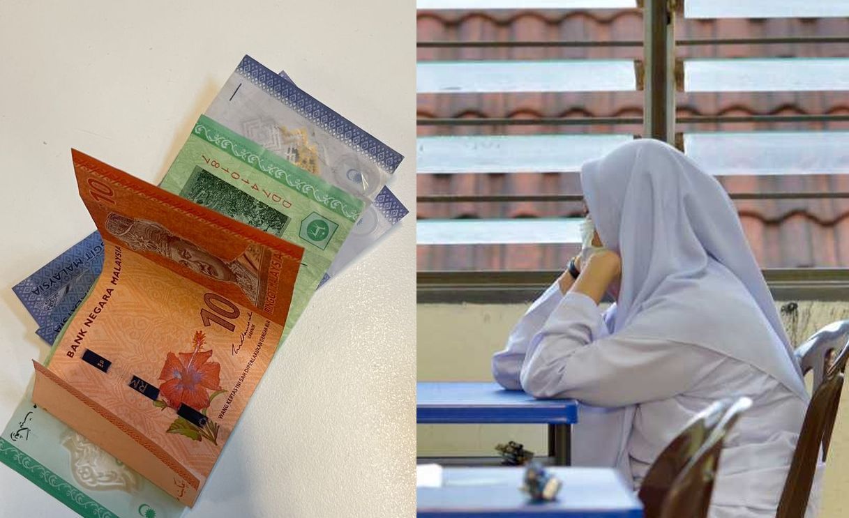 Kakak merajuk, kecewa ibu tiada duit beli baju sukan RM25... Malu kawan ...