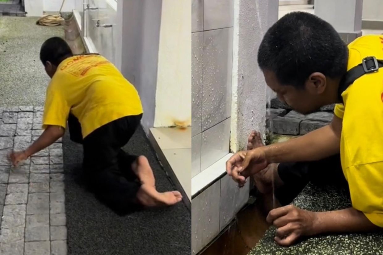 “Kau memang hebat abang Saad” - Peniaga kerepek OKU merangkak ambil ...