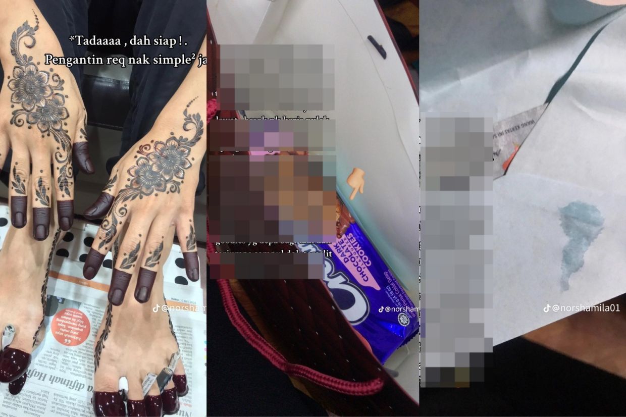 Ikhlas belanja famili pengantin, pelukis inai terkedu lihat ganjaran ...