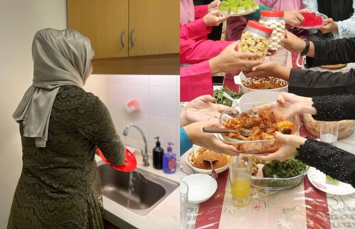 Bengang ibu suka paksa cuci pinggan! Tak cukup rumah sendiri, masa ...