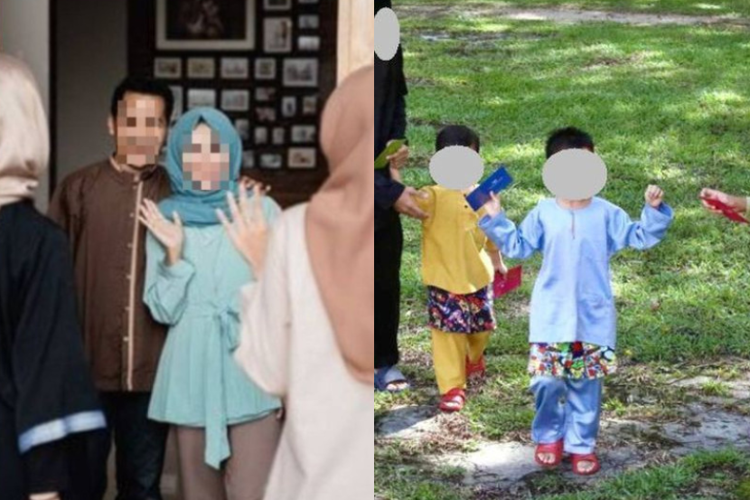 Suami jeling isteri sebab minta duit raya bagi pihak 2 anak... Tuan ...