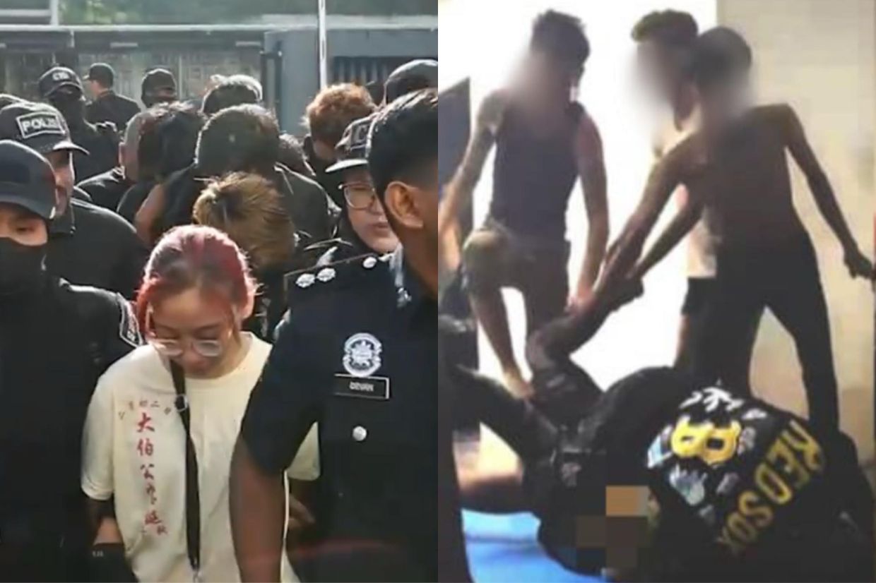 Bella dan 7 geng mengaku salah ugut bunuh, belasah pemuda sampai lunyai... Mahkamah benar ikat ...