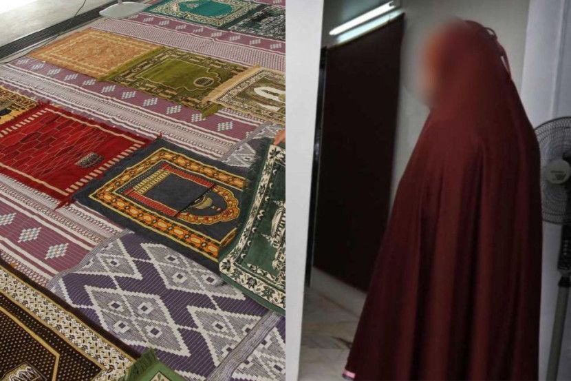 Solat tak khusyuk sebab ada ‘gangguan’! Wanita pelik pintu surau tak ...