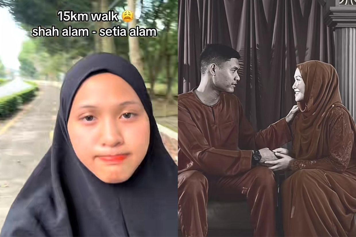 Sedang hamil 5 bulan, Siti Jamumall jalan kaki 15km lepas cerai tapi rujuk semula dalam masa ...