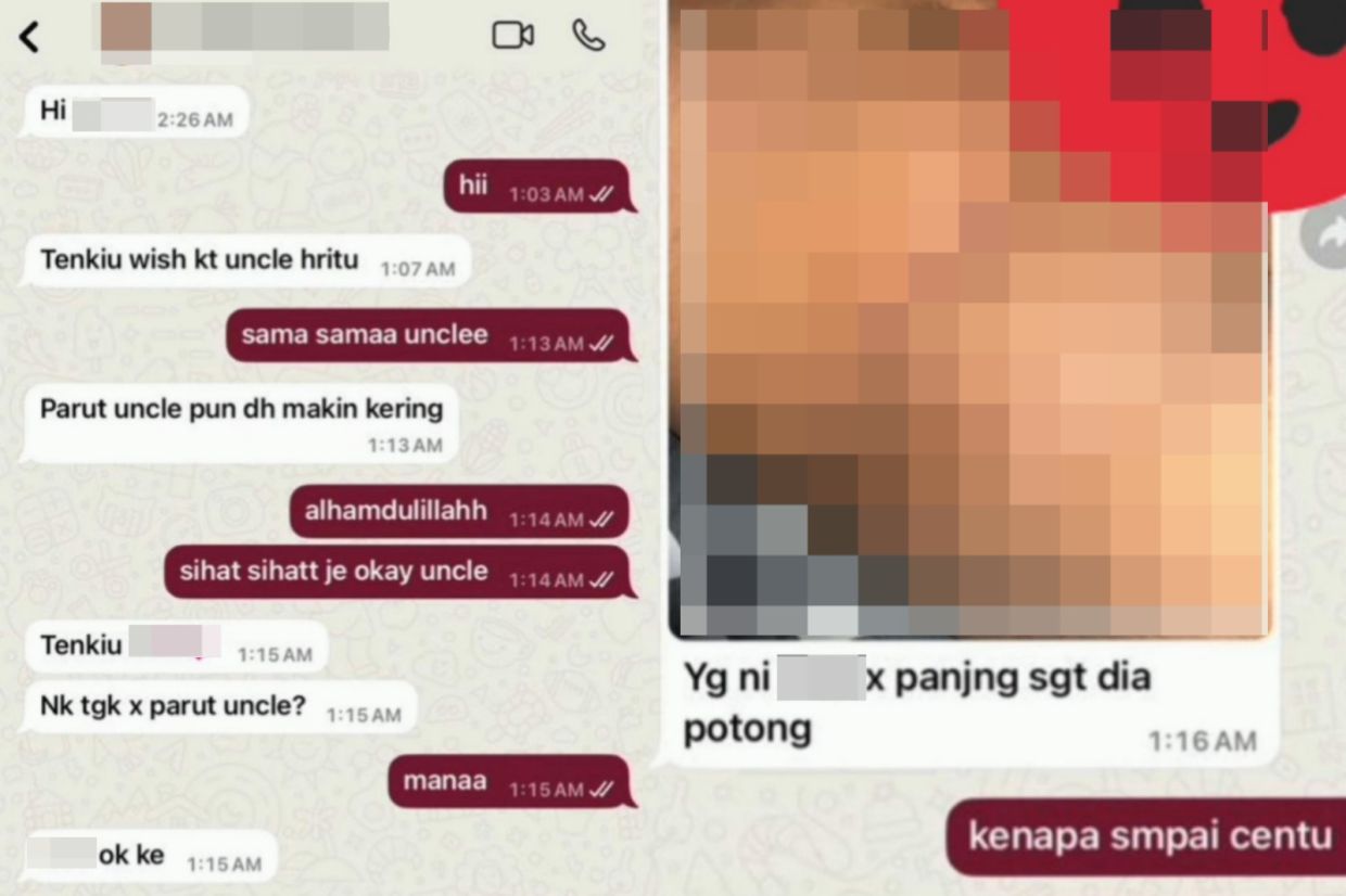 Pempengaruh terhantar foto bogel kepada gadis bawah umur! Lupa ‘crop ...