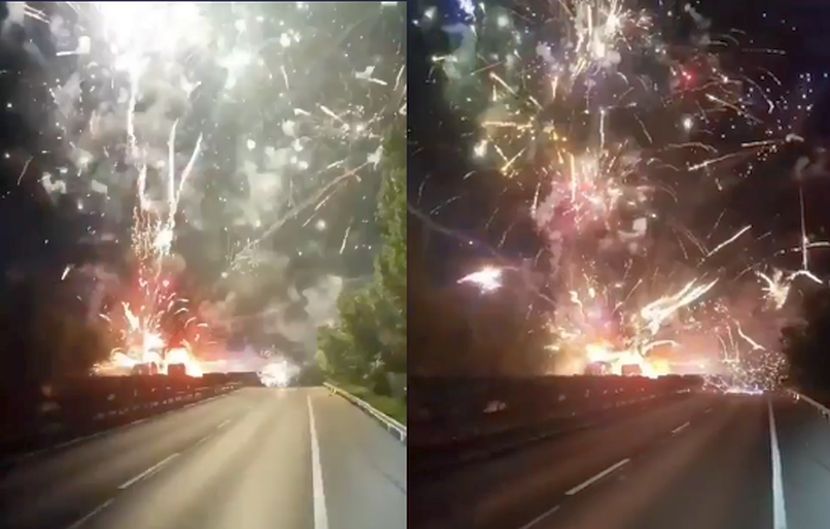 Langit pagi ‘meriah’, kemalangan cetus letupan bunga api di tengah ...