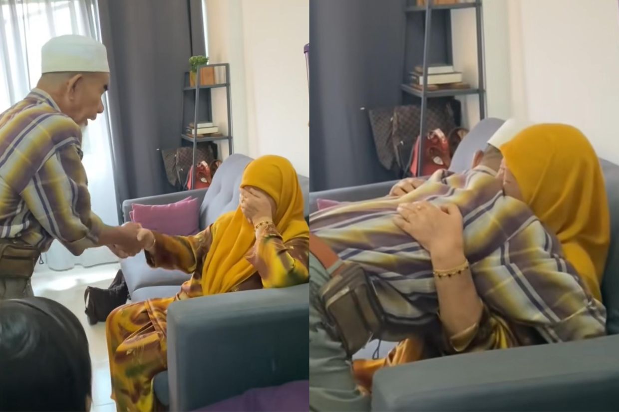 Sedekad tak jumpa, masam muka... Dua beradik warga emas sebak dipertemukan semula - “Sampai tak ...