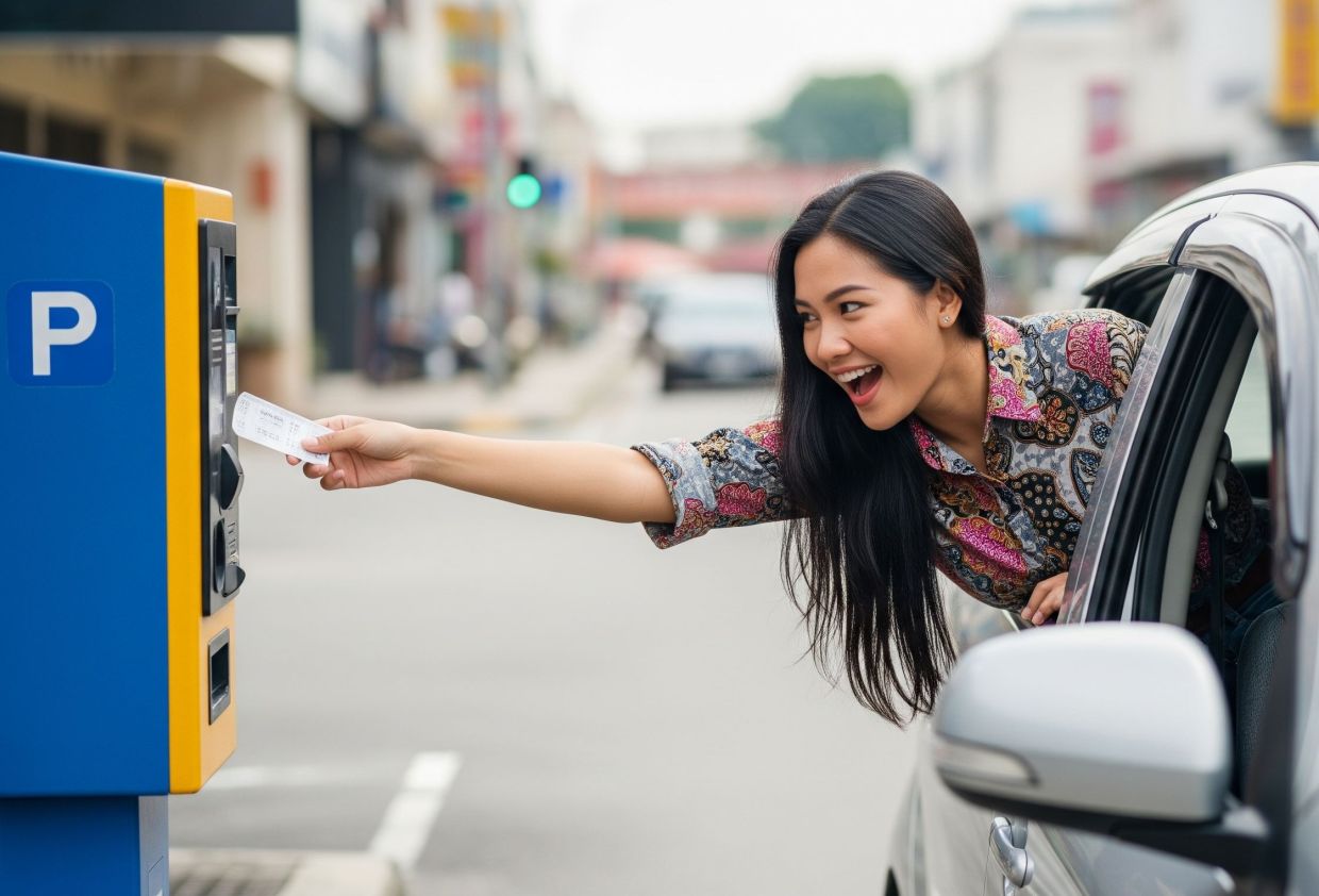 Wanita dakwa kena renjatan elektrik sebelum ambil tiket parkir... Rasa ...
