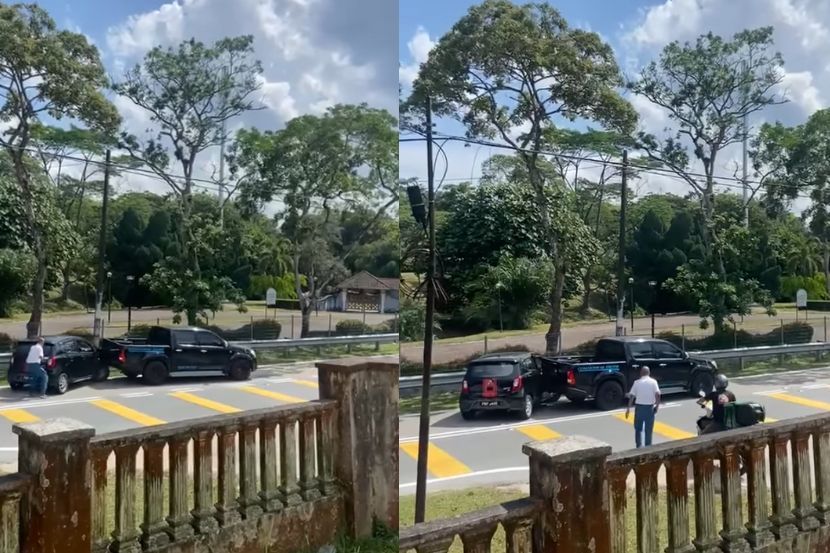 [V] Sengaja hentam Axia 3 kali sebab warga emas pandu perlahan, pemandu ...