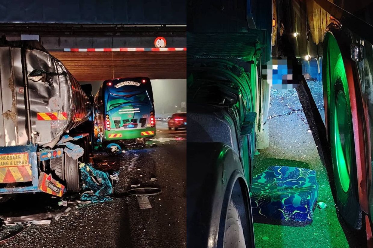 Lagi kemalangan bas... Dua penumpang maut tersepit, 16 cedera - Semasa | mStar