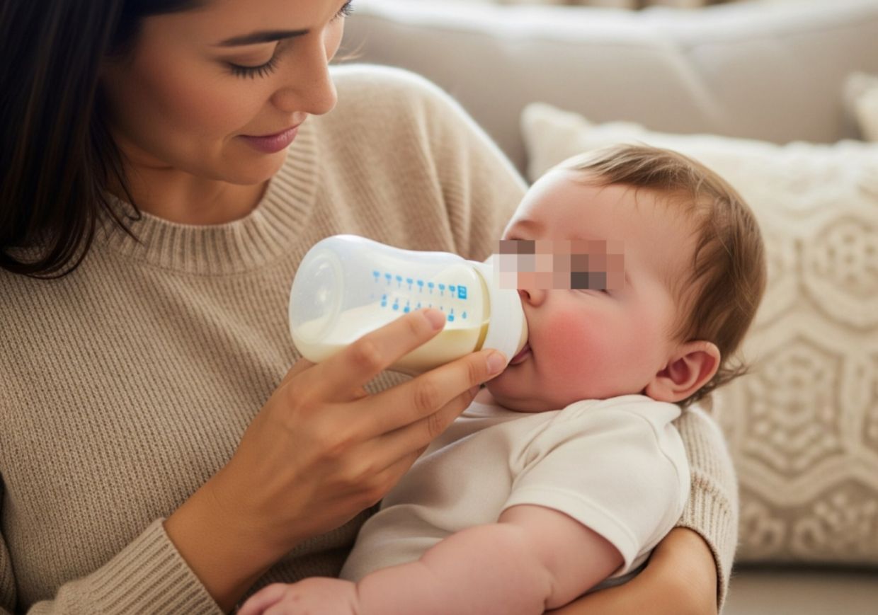 Rahang bayi menyusu badan dikatakan lebih kuat, bentuk muka berbeza ...