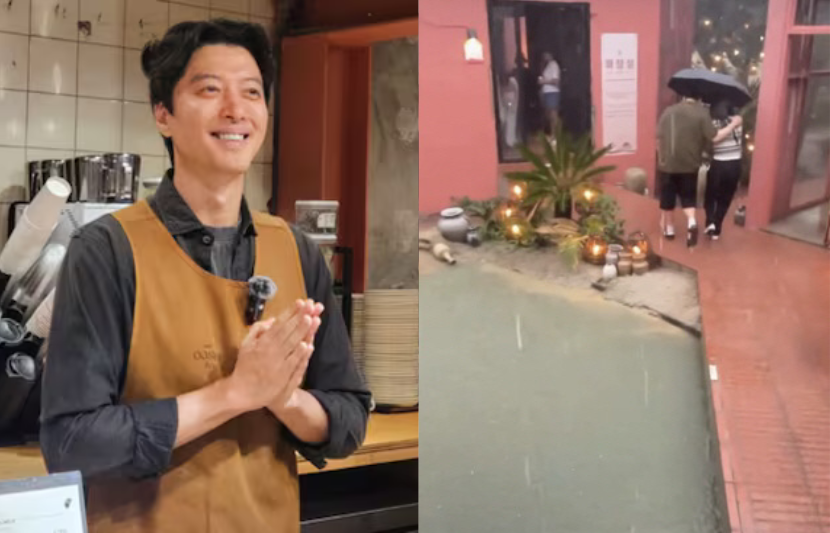 Baru tiga bulan beroperasi, kafe Lee Dong Gun terjejas akibat banjir ...