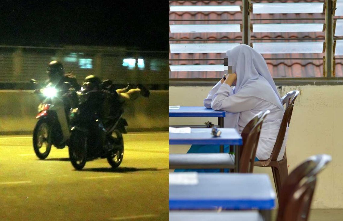 Anak perempuan tingkatan 4 kemaruk cinta mat rempit! Memberontak ...