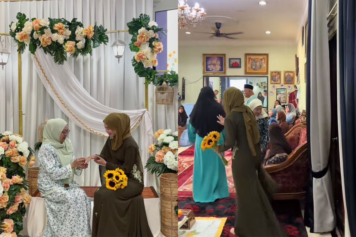 [V] Pelamin mini jadi isu, jalan laju dikata gelojoh... Wanita terkejut ...