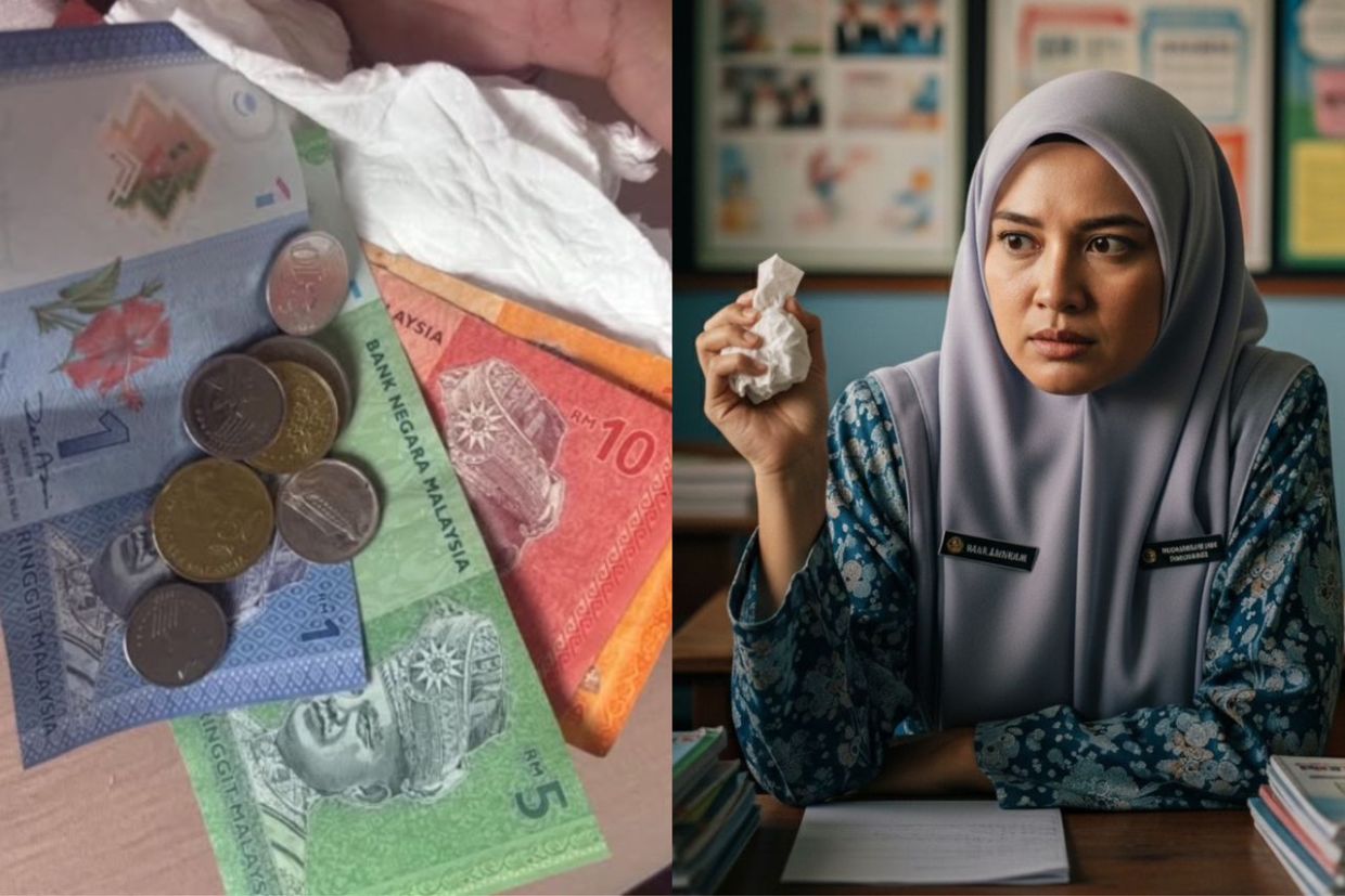 Cikgu jumpa bungkusan tisu atas kerusi, menggigil takut nak buka... Rupanya pelajar beri duit ...