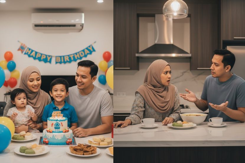 Wanita 'mogok' famili ipar tumpang rumah buat majlis hari jadi... Sakit ...