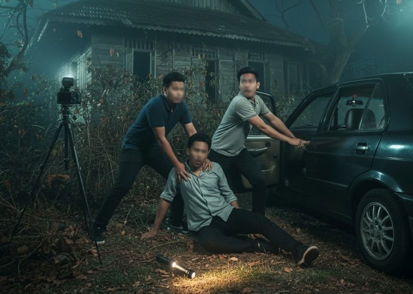 Hanya sempat rakam 10 minit, 3 ‘content creator’ paranormal disergah ...