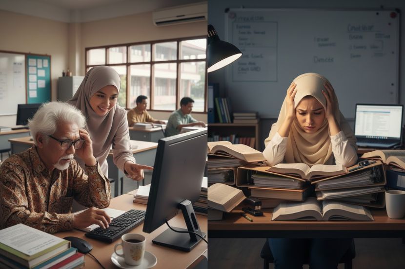 Cikgu junior menangis setiap hari, penat pikul beban kerja senior gred ...